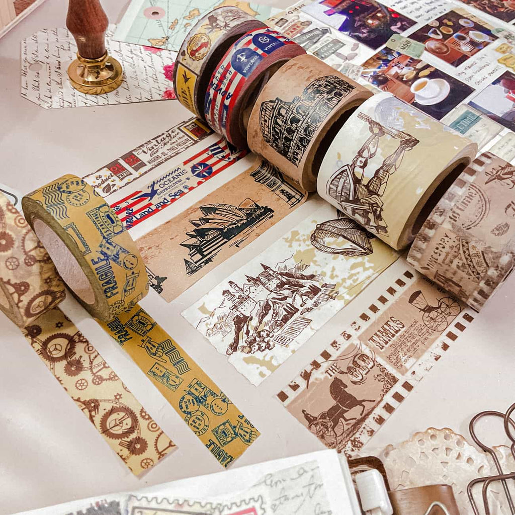 Vintage Brown Labels Washi Tape – Deco Art MNL